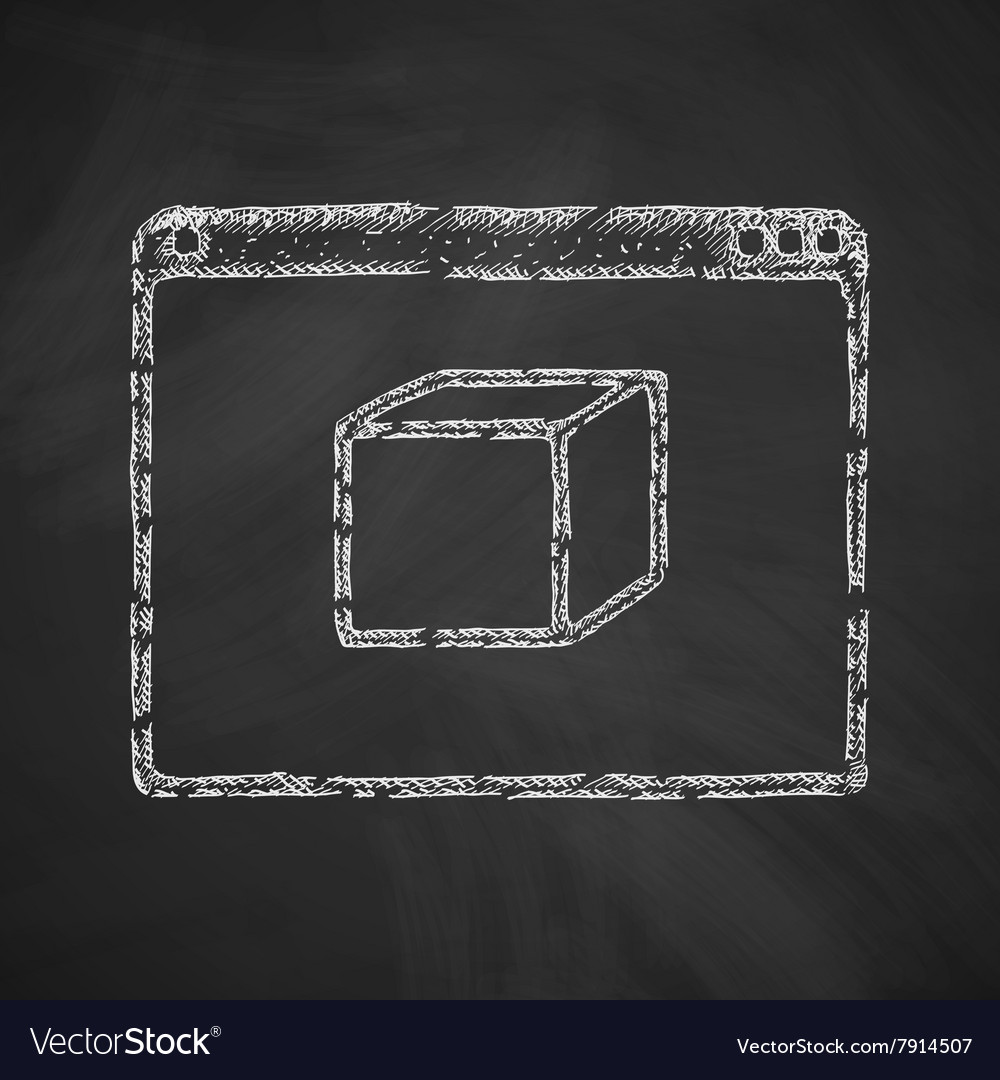 Three d model icon Royalty Free Vector Image - VectorStock