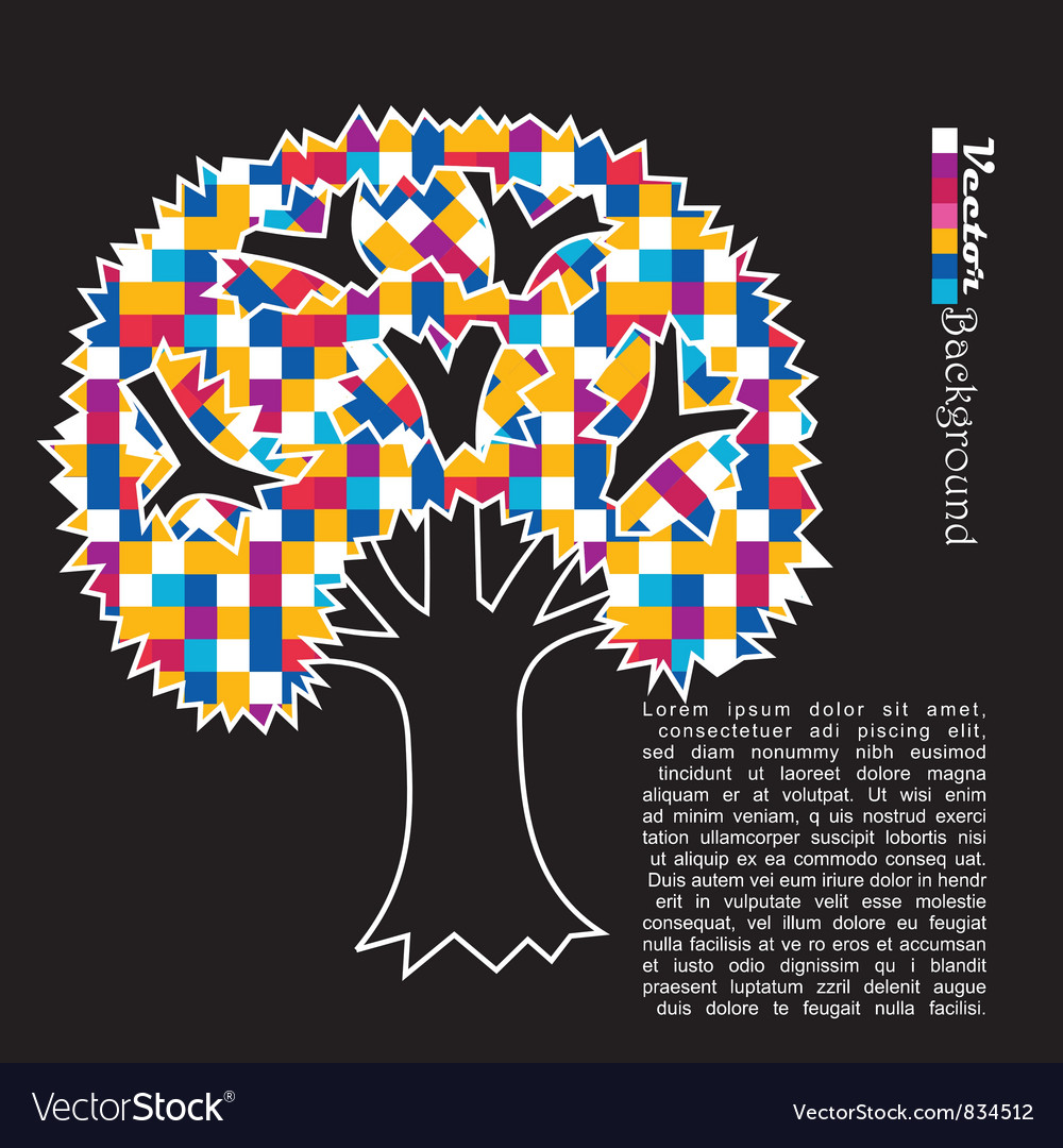 Set of abstract trees Royalty Free Vector Image