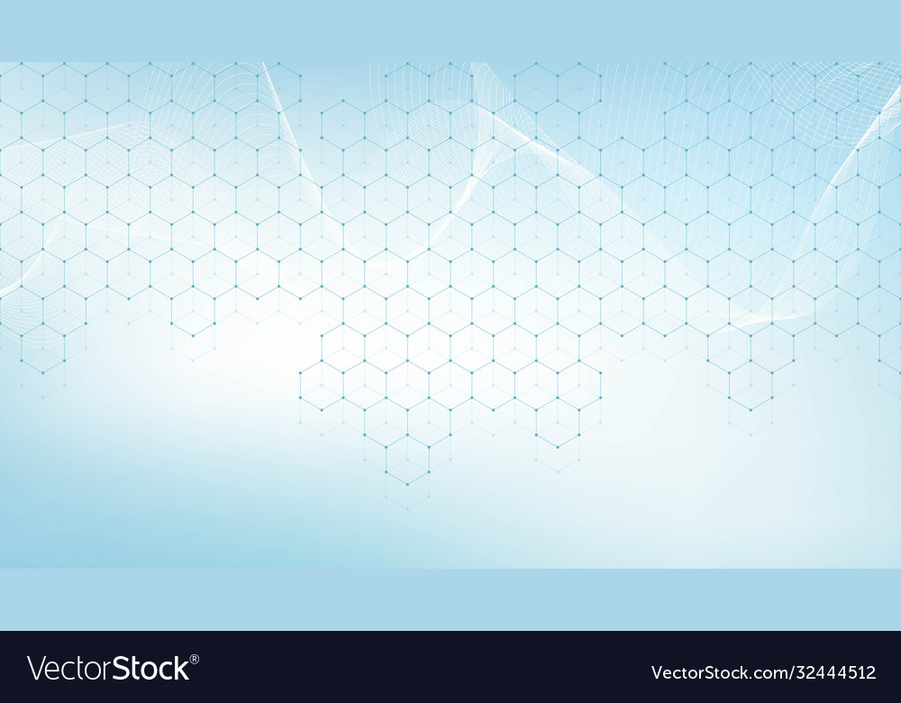 Technology abstract lines and dots connect Vector Image