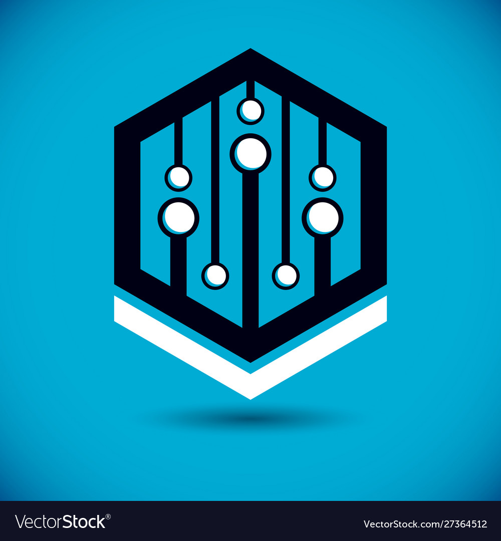 Technology Communication Cybernetic Element Vector Image