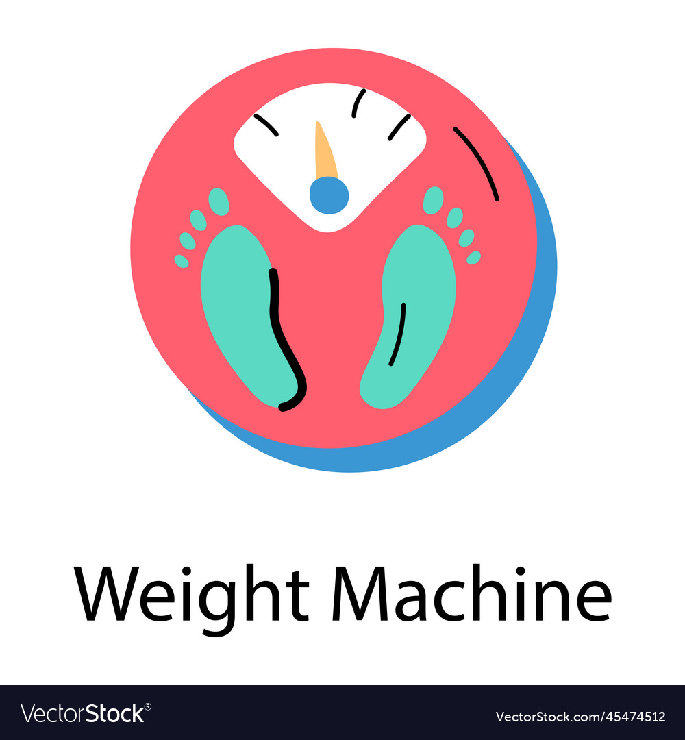Weight machine Royalty Free Vector Image - VectorStock