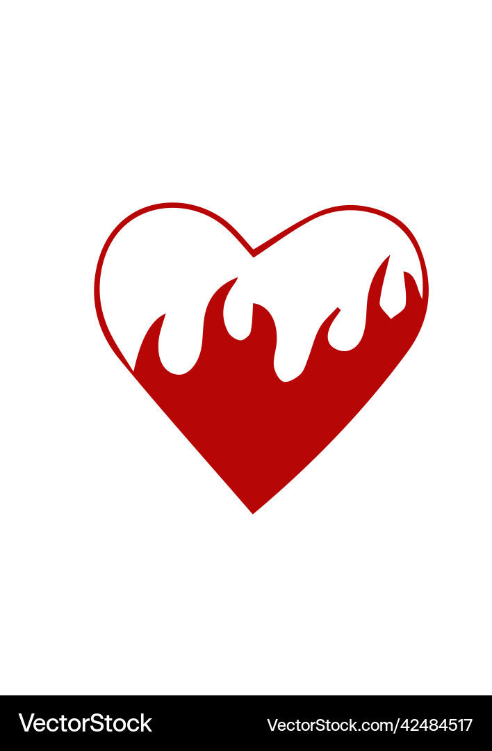 A love symbol in arts Royalty Free Vector Image