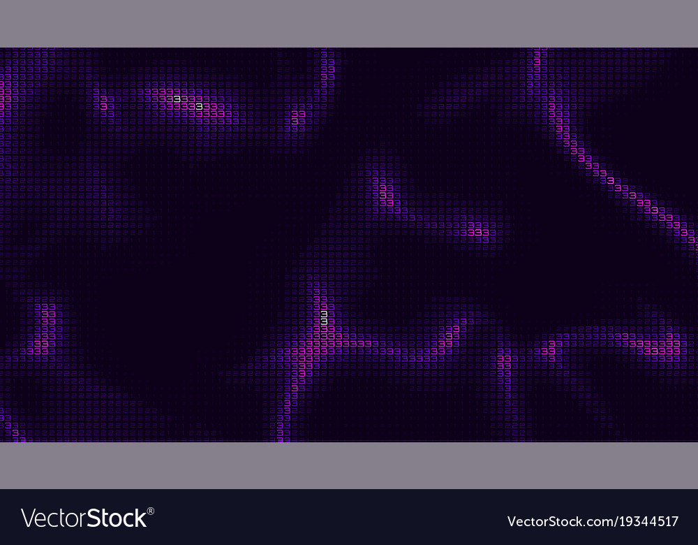 Abstract Big Data Visualization Violet Royalty Free Vector