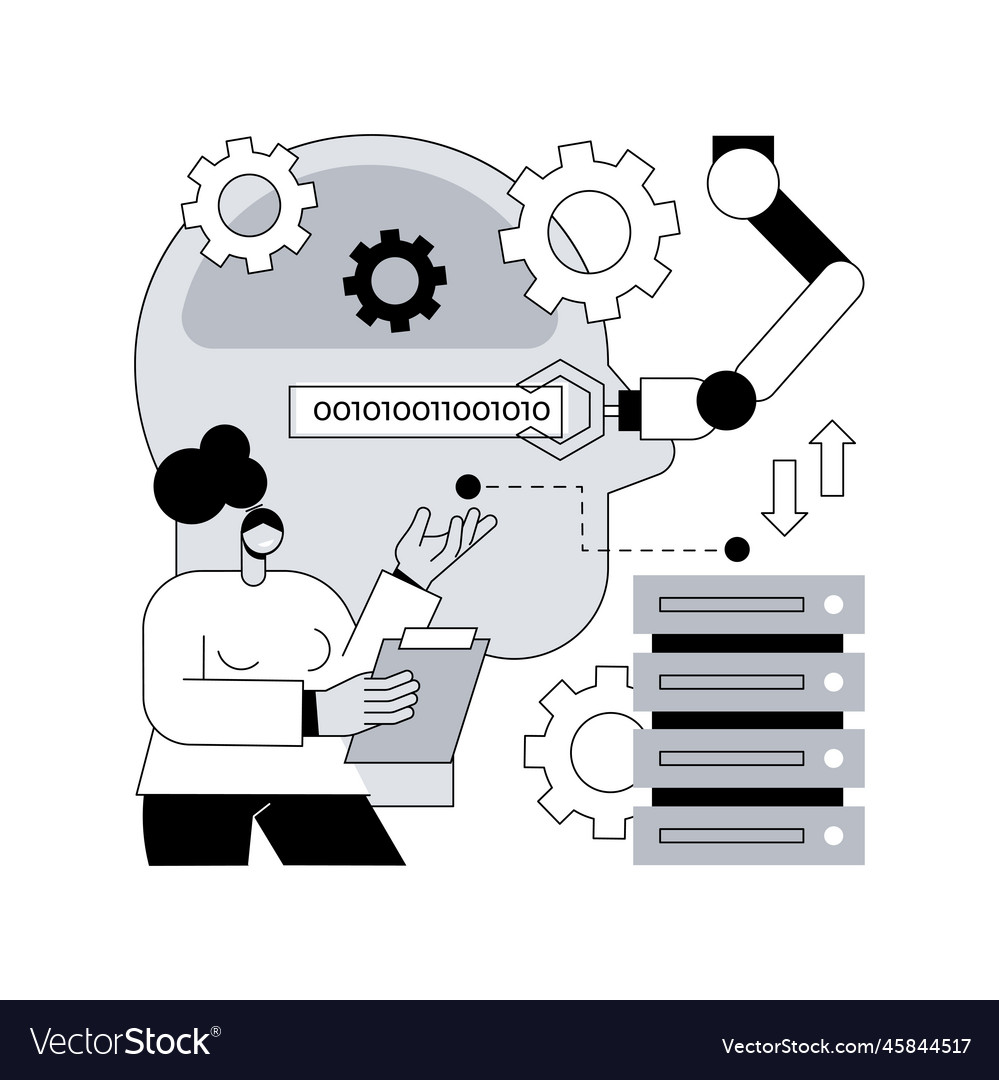 Artificial intelligence abstract concept Vector Image