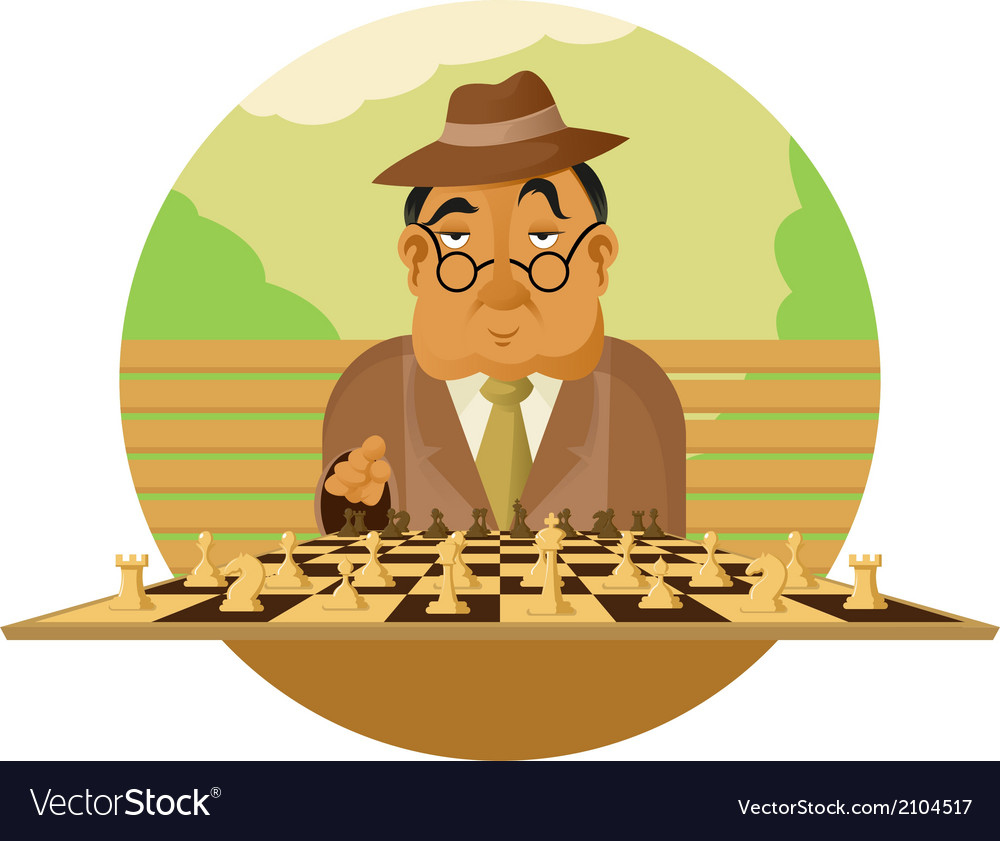 Chess player Royalty Free Vector Image - VectorStock