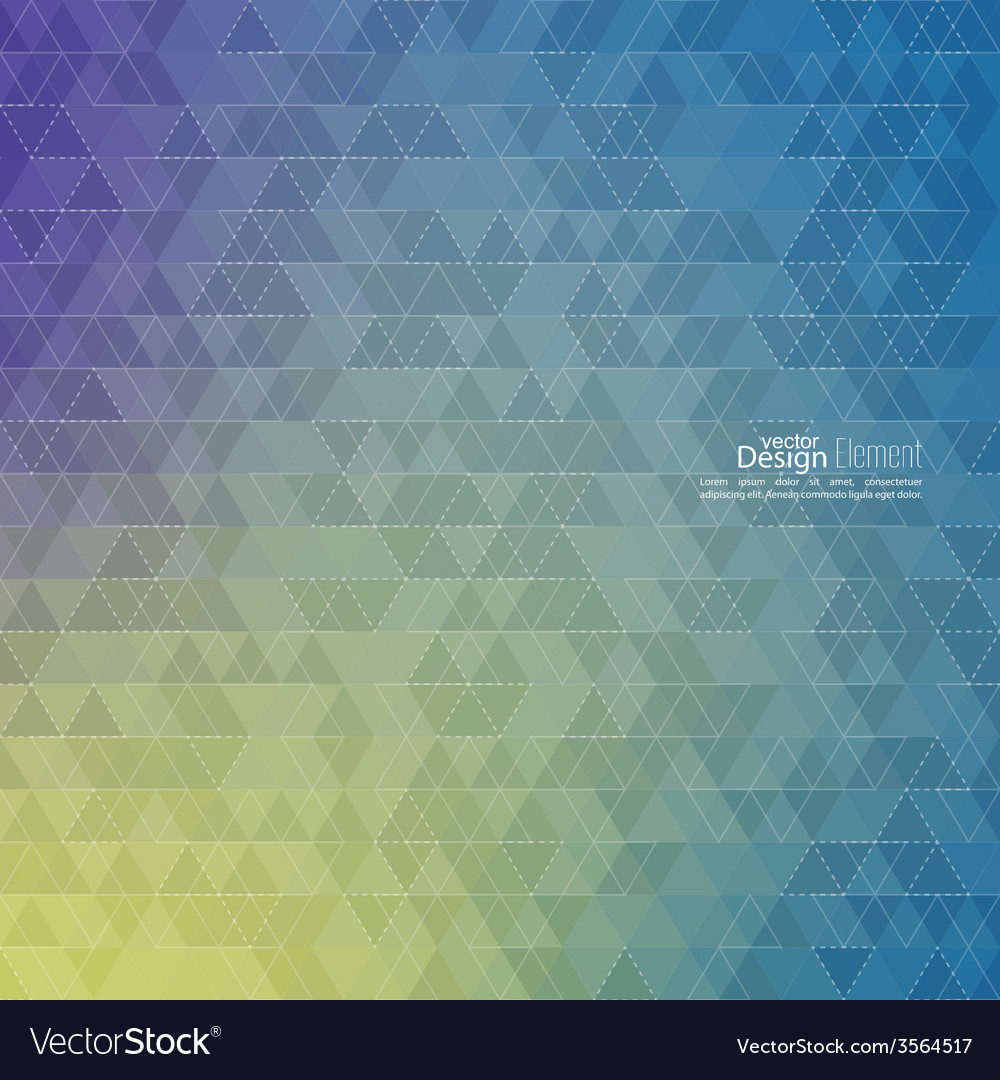 Creative abstract triangle pattern Royalty Free Vector Image