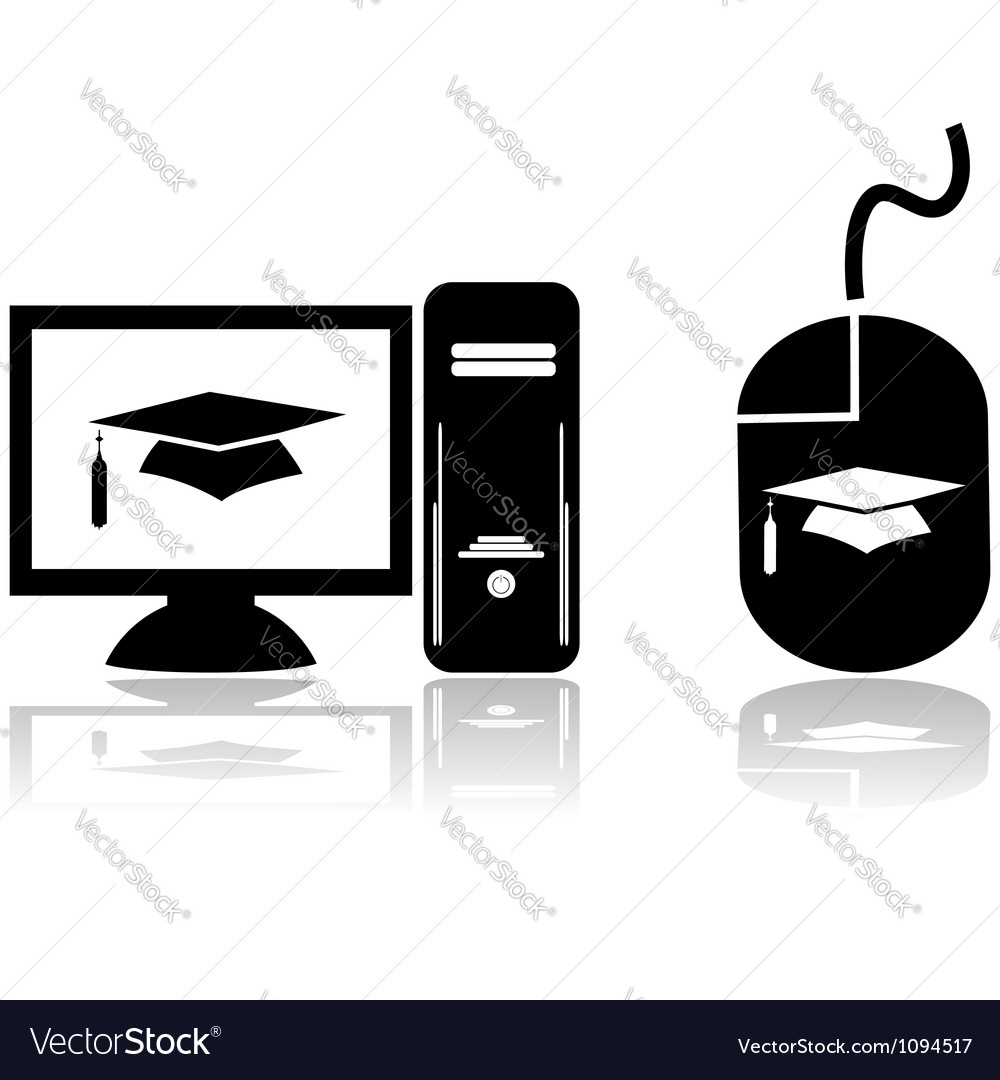 Distance learning Royalty Free Vector Image - VectorStock
