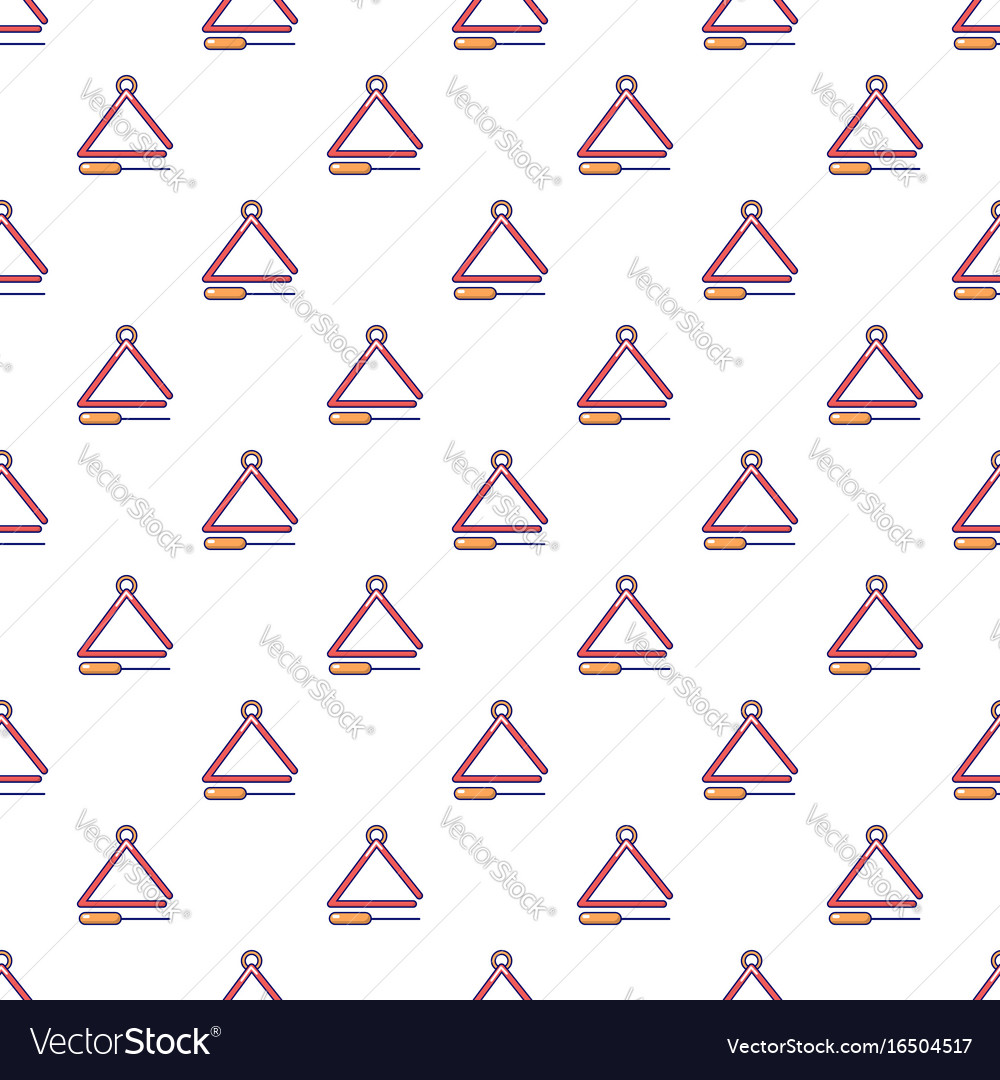 Musical triangle pattern seamless Royalty Free Vector Image
