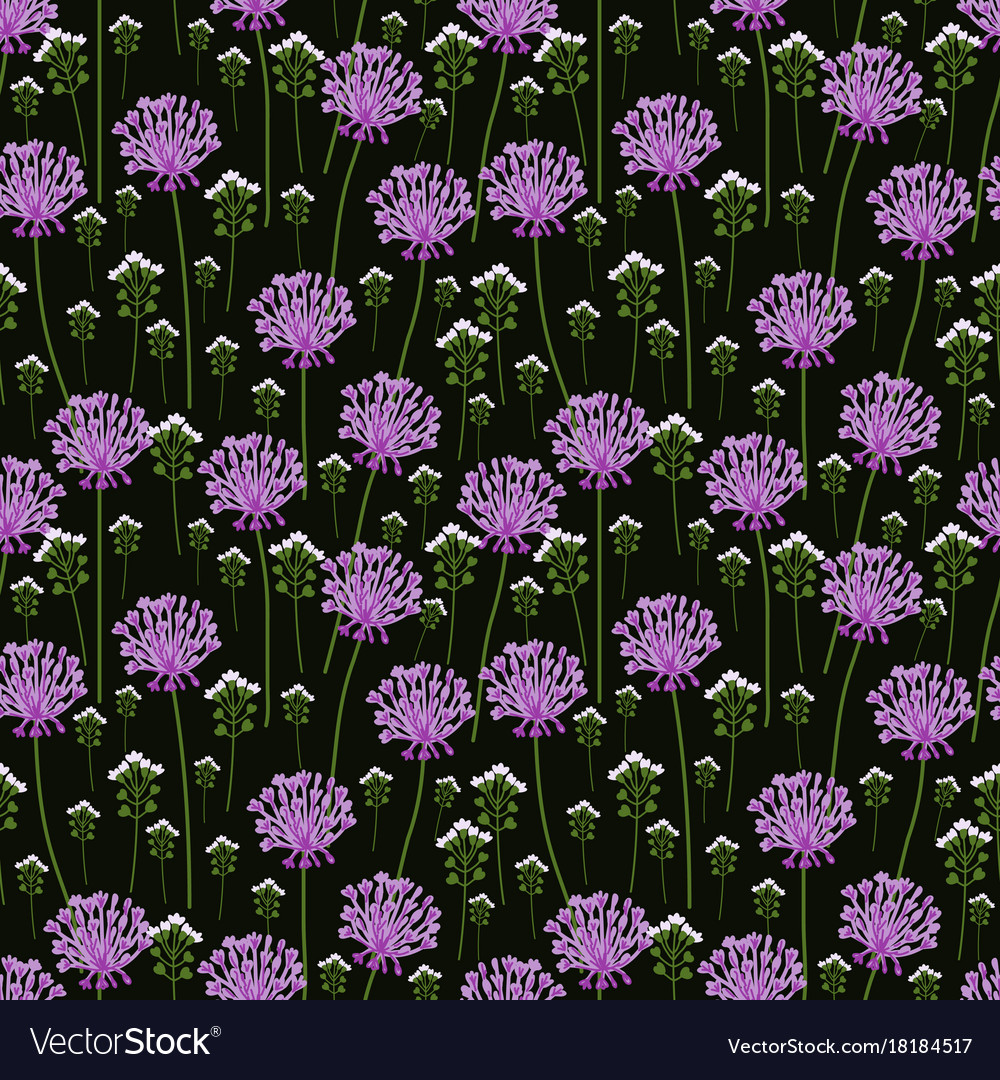 Seamless onion pattern Royalty Free Vector Image
