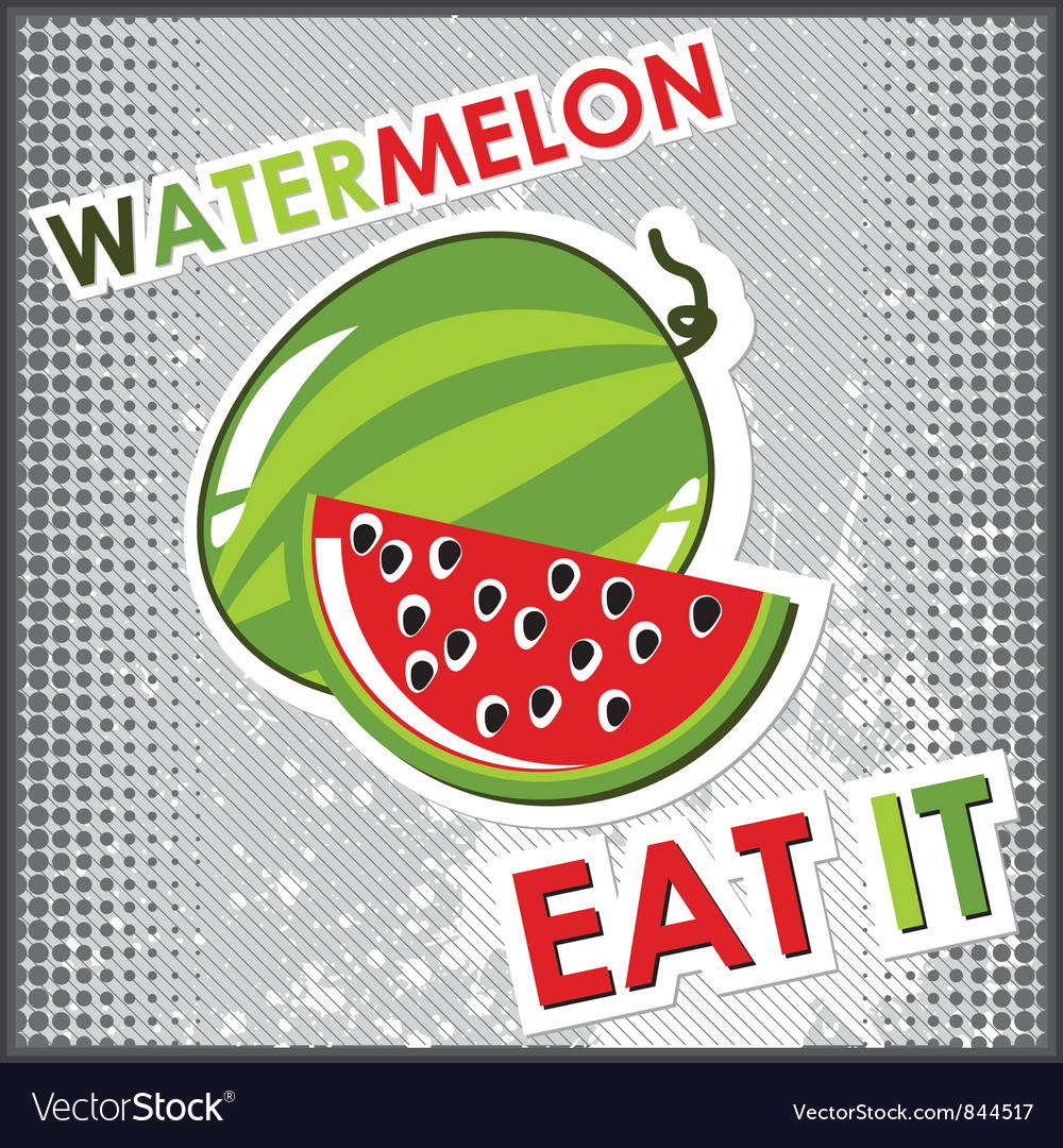 Watermelon Royalty Free Vector Image - VectorStock