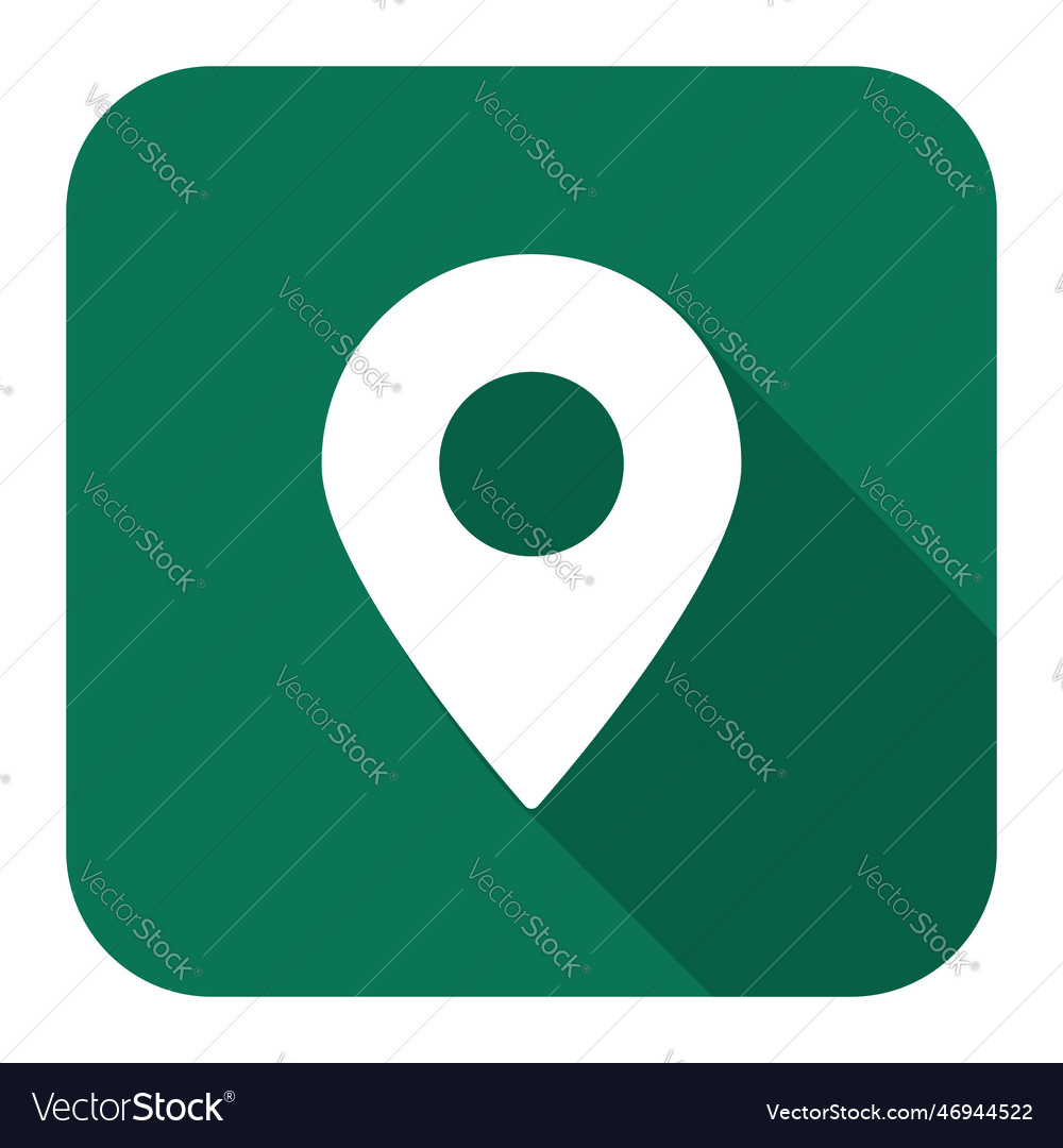 3d location flat icon gps pointer icon map Vector Image
