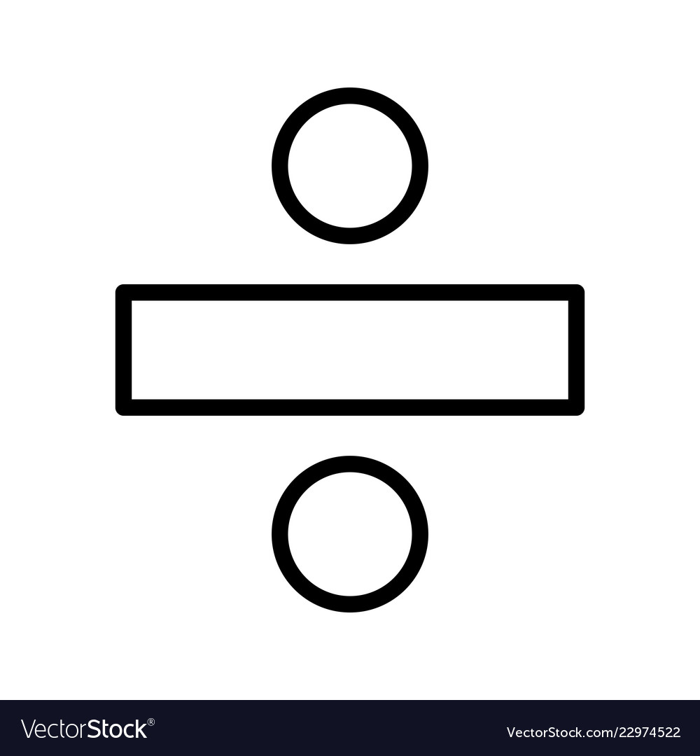 Divide icon Royalty Free Vector Image - VectorStock