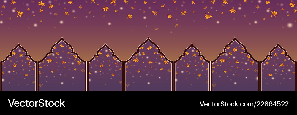 Panorama backdroppattern thai style Royalty Free Vector