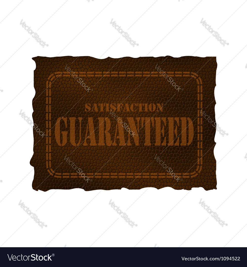 Satisfaction guaranteed Royalty Free Vector Image