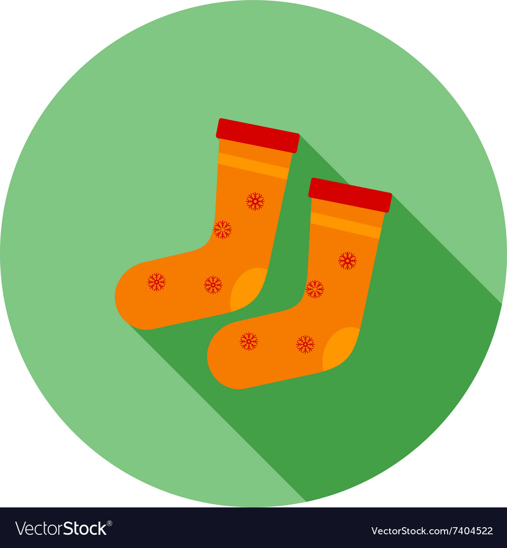 Socks winter Royalty Free Vector Image - VectorStock