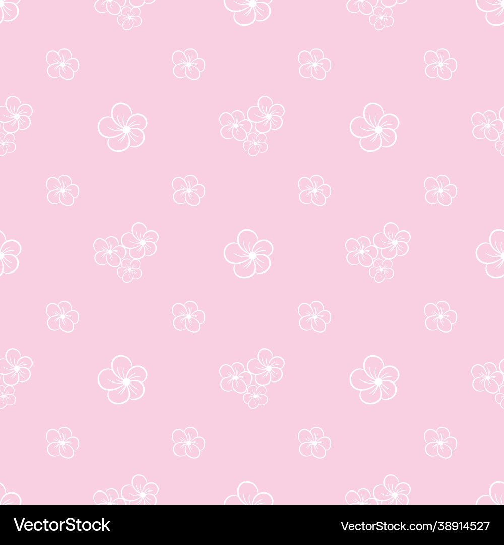 Floral seamless patterns design for paper cover Vector Image