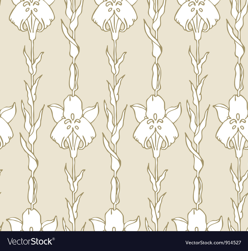 Seamless pattern with flowers Royalty Free Vector Image