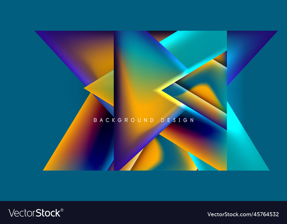 Abstract background with overlapping triangles Vector Image
