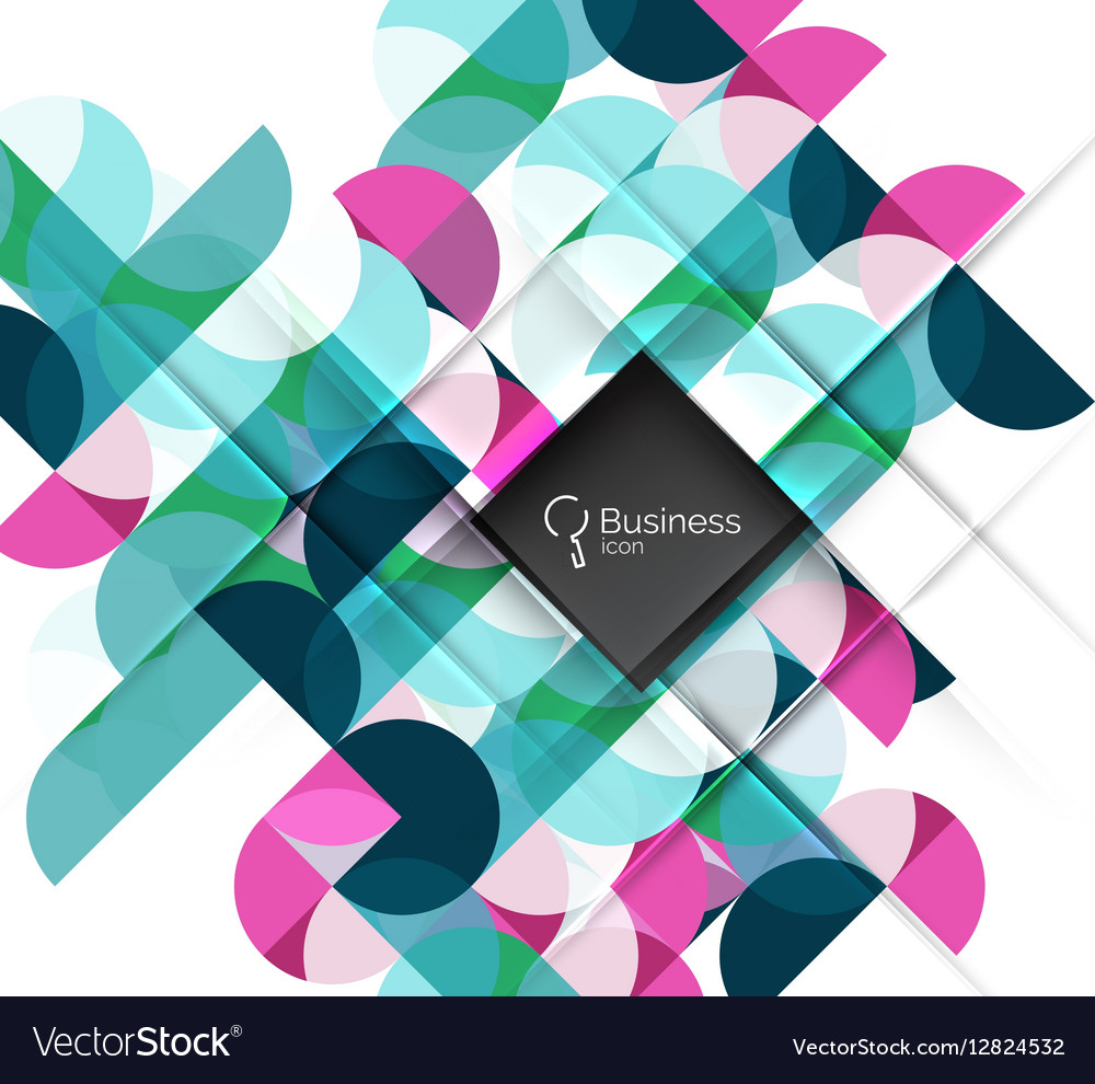 Abstract geometric composition Royalty Free Vector Image