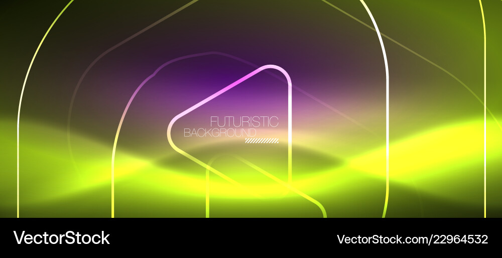 Color shiny neon lights background with abstract Vector Image