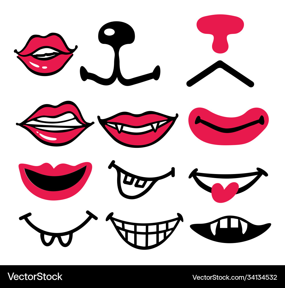 Design for medical face masks collection Vector Image