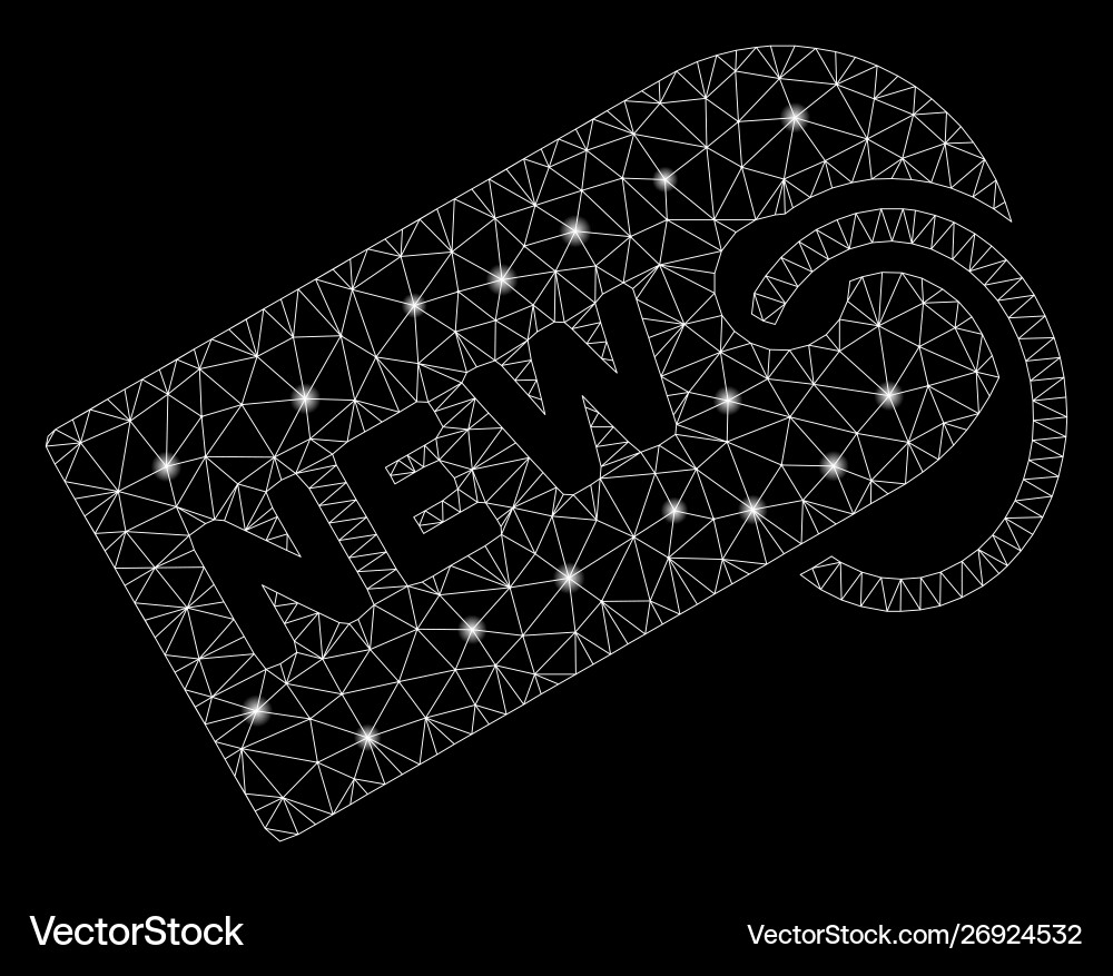 Flare mesh carcass new tag with spots Royalty Free Vector