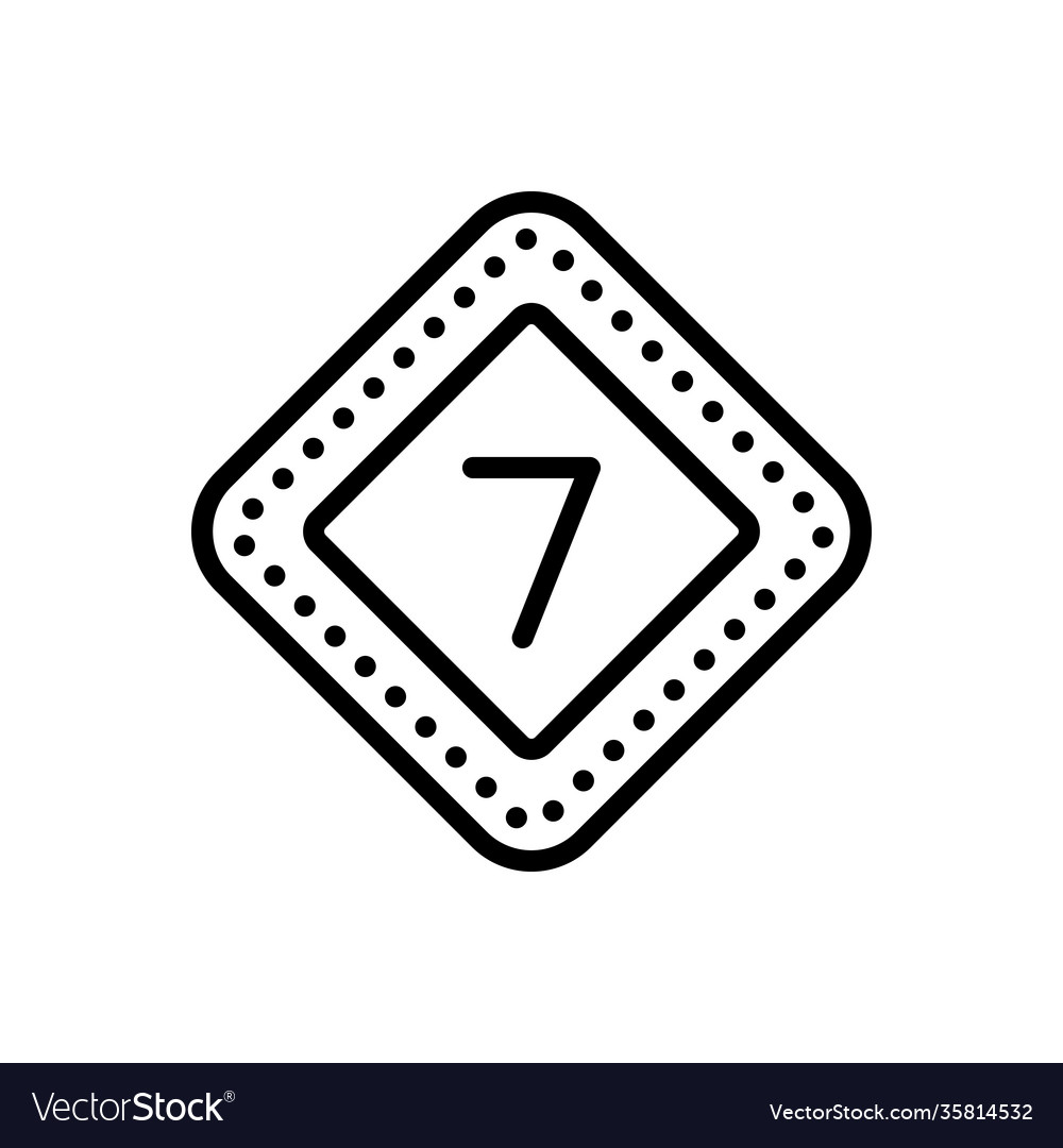 Seven Royalty Free Vector Image - VectorStock