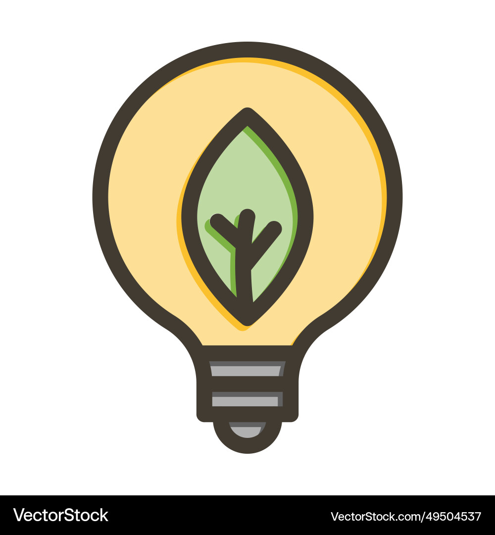 Biomass thick line filled colors icon Royalty Free Vector