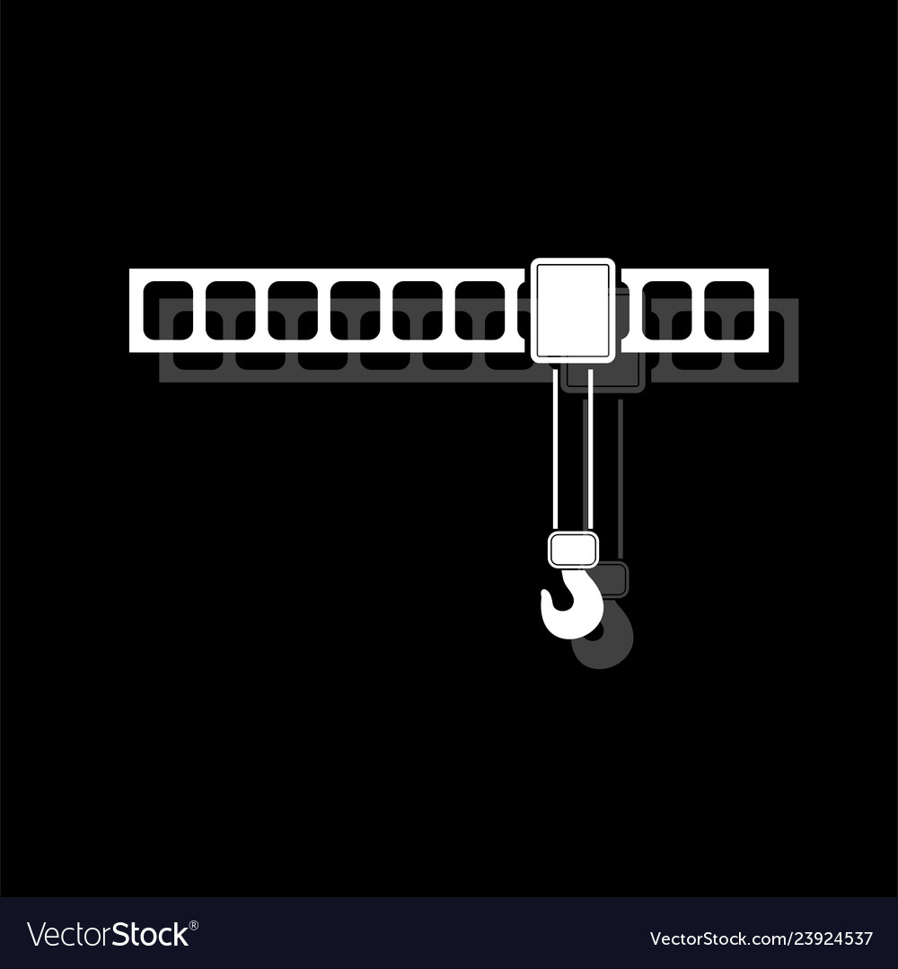 Crane icon flat Royalty Free Vector Image - VectorStock