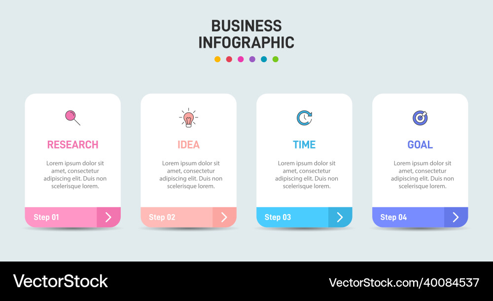 Infographic design with icons and 4 options Vector Image