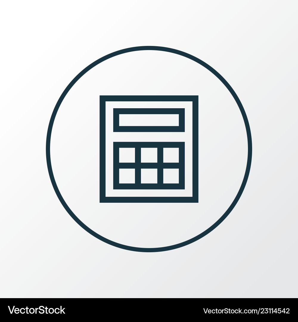 Calculate Icon Red Calculator Logo Vector Images | Depositphotos
