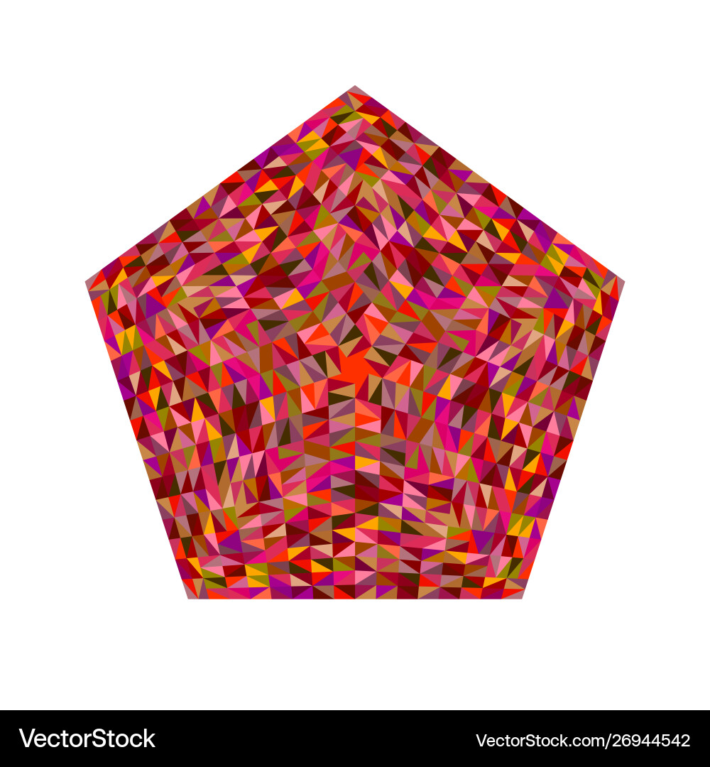 Isolated abstract geometrical mosaic polygon Vector Image