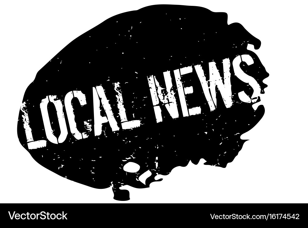 Local news rubber stamp Royalty Free Vector Image