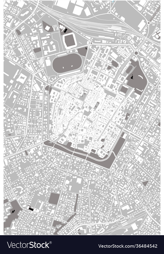 Map city modena emilia-romagna italy Royalty Free Vector
