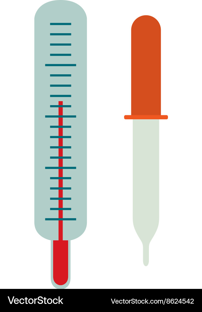 Medical thermometer isolated on white background Vector Image