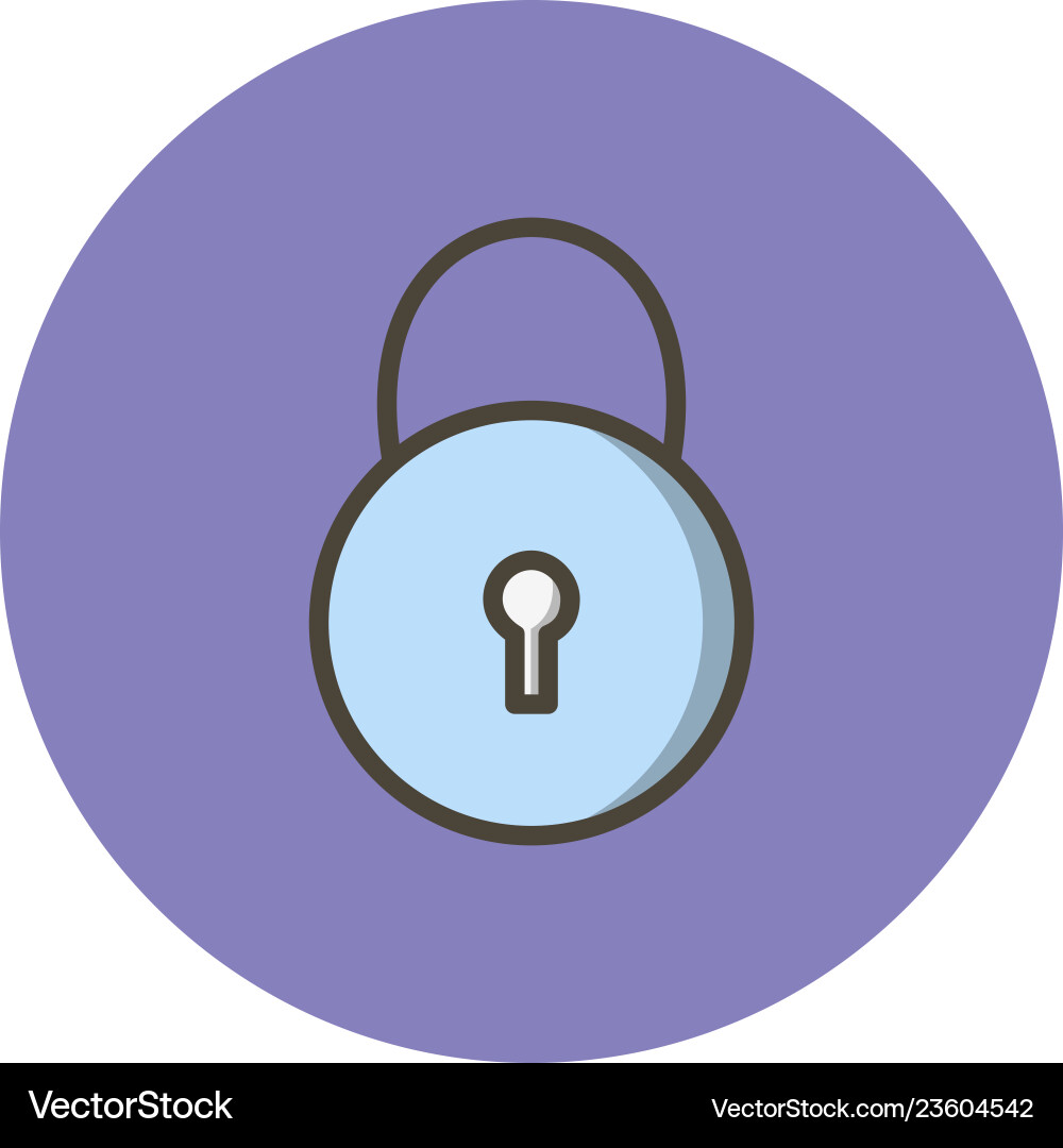 Padlock icon Royalty Free Vector Image - VectorStock