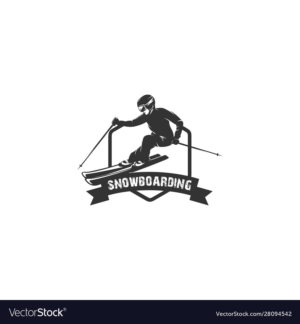 Snowboarding logo Royalty Free Vector Image - VectorStock