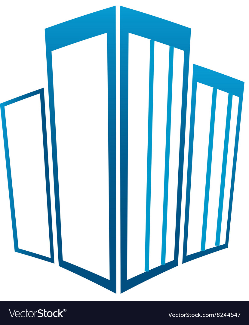 Buildings-3d Royalty Free Vector Image - VectorStock