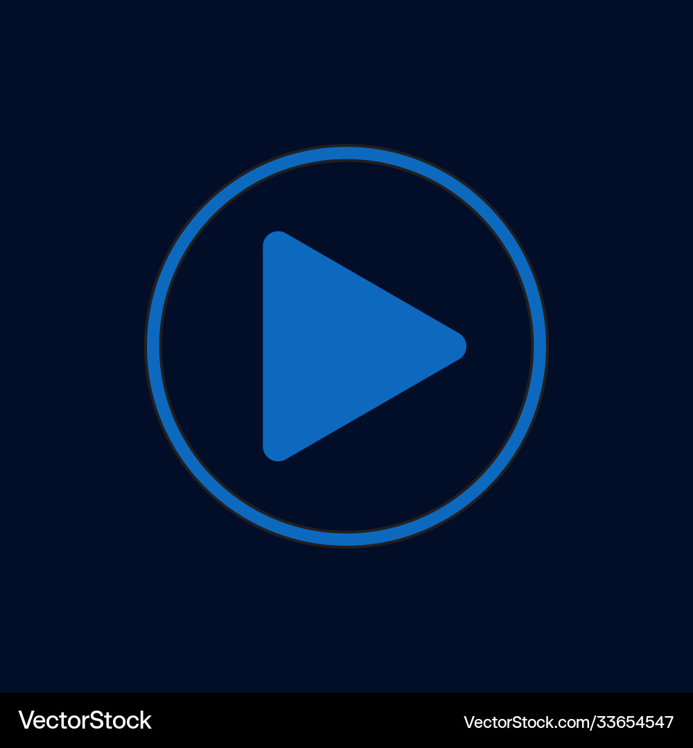 Button play template design Royalty Free Vector Image