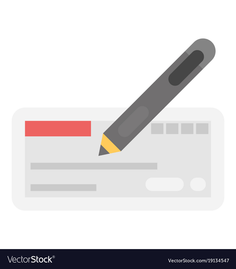 Cheque Royalty Free Vector Image - VectorStock