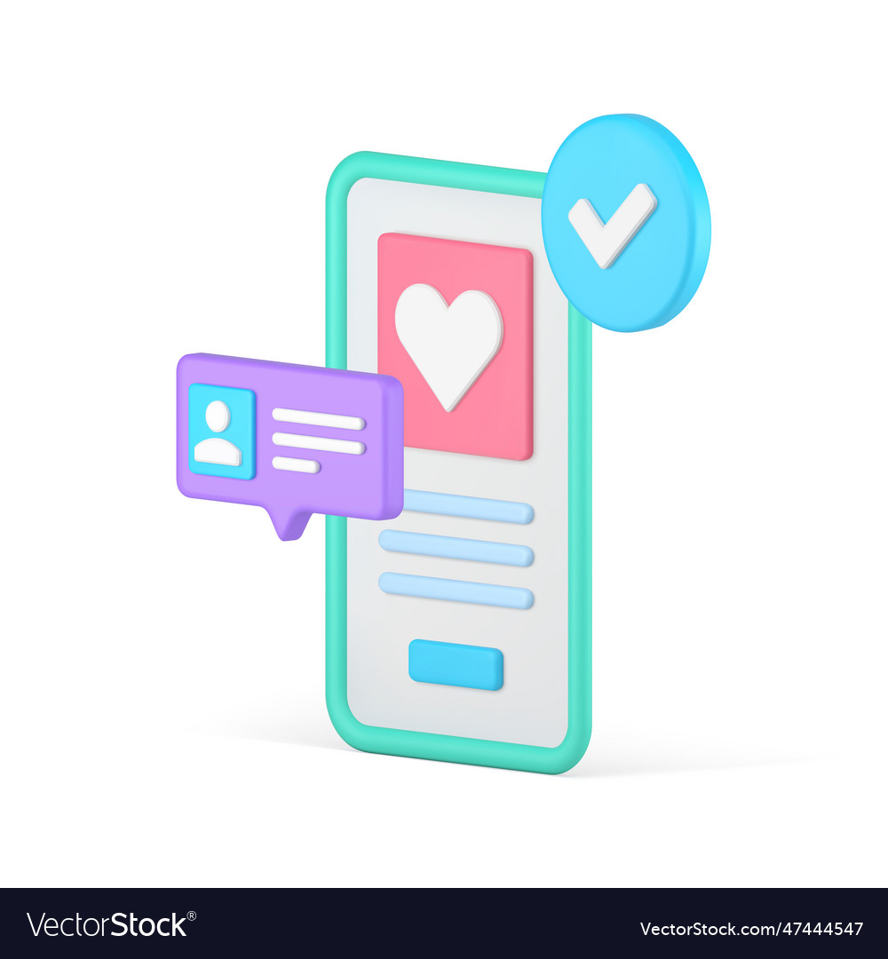 Dating app user success authorization homepage Vector Image Dating app user success authorization homepage Vector Image