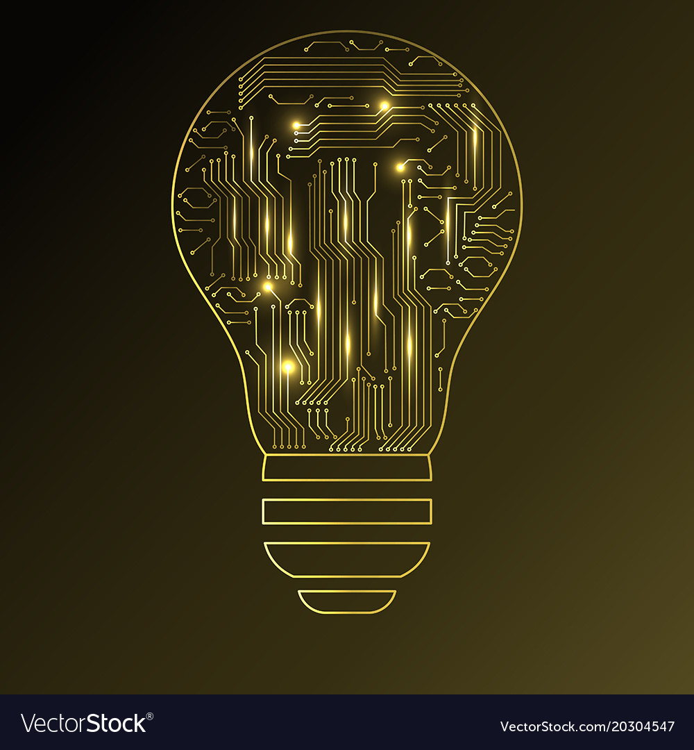 Digital idea concept Royalty Free Vector Image