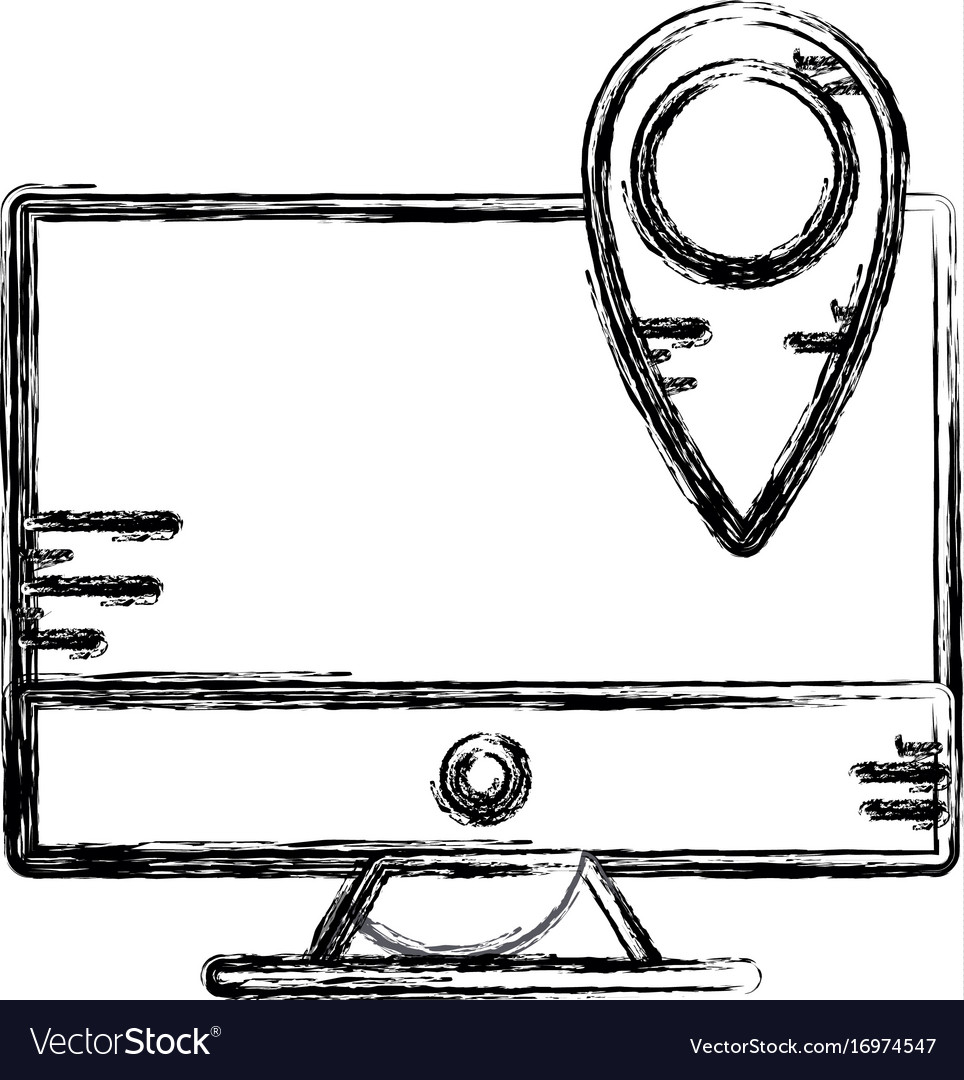 Figure computer electronic technology Royalty Free Vector