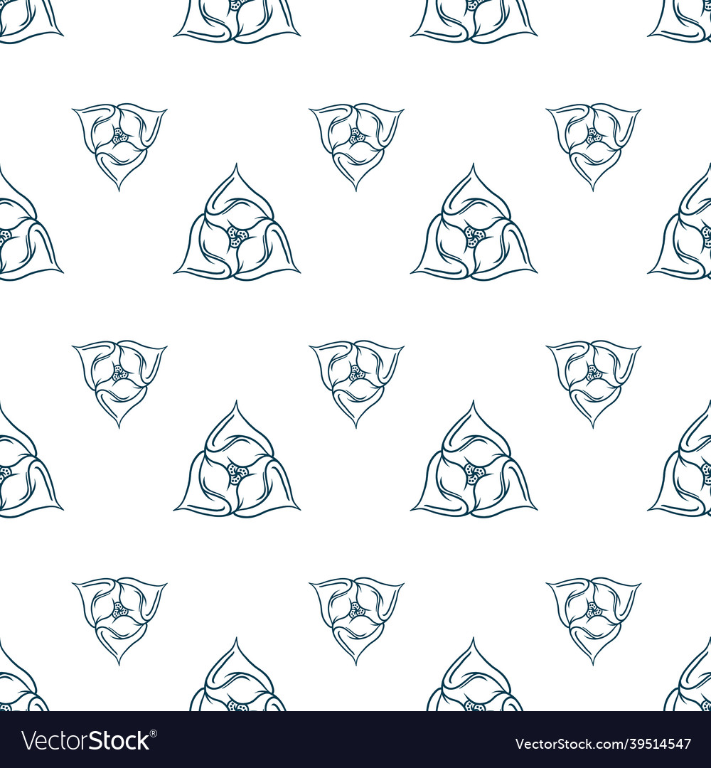 Hand-drawn seamless repeat pattern repeat pattern Vector Image