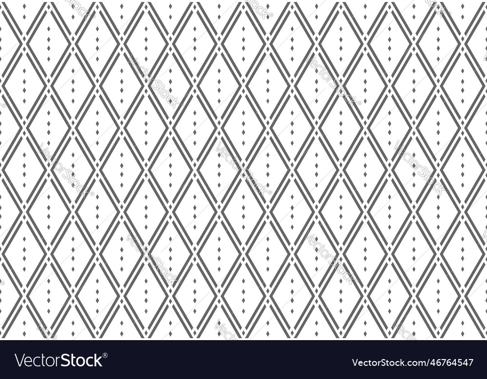 Seamless diamonds and dots pattern Royalty Free Vector Image