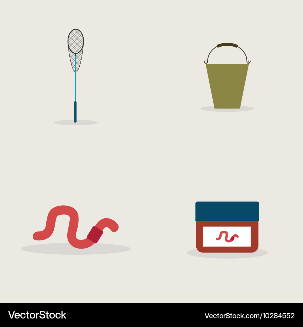 Abstract fishing object Royalty Free Vector Image