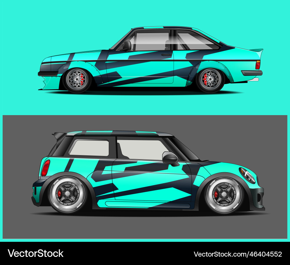 Car wrap abstract stripe for your vehicle wrap Vector Image