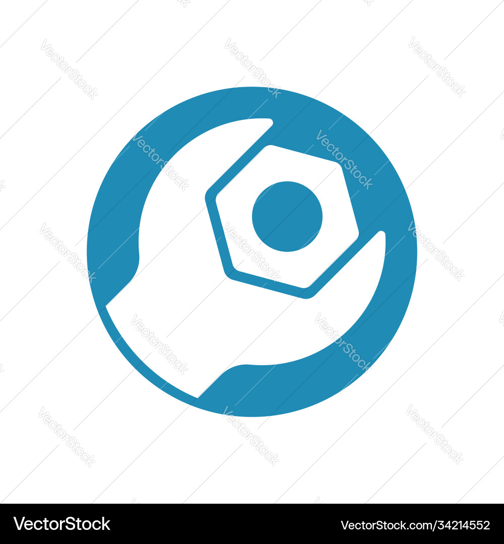 Industrial symbol template for logo or icon Vector Image