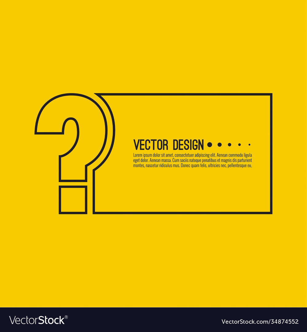 Question mark icon Royalty Free Vector Image - VectorStock