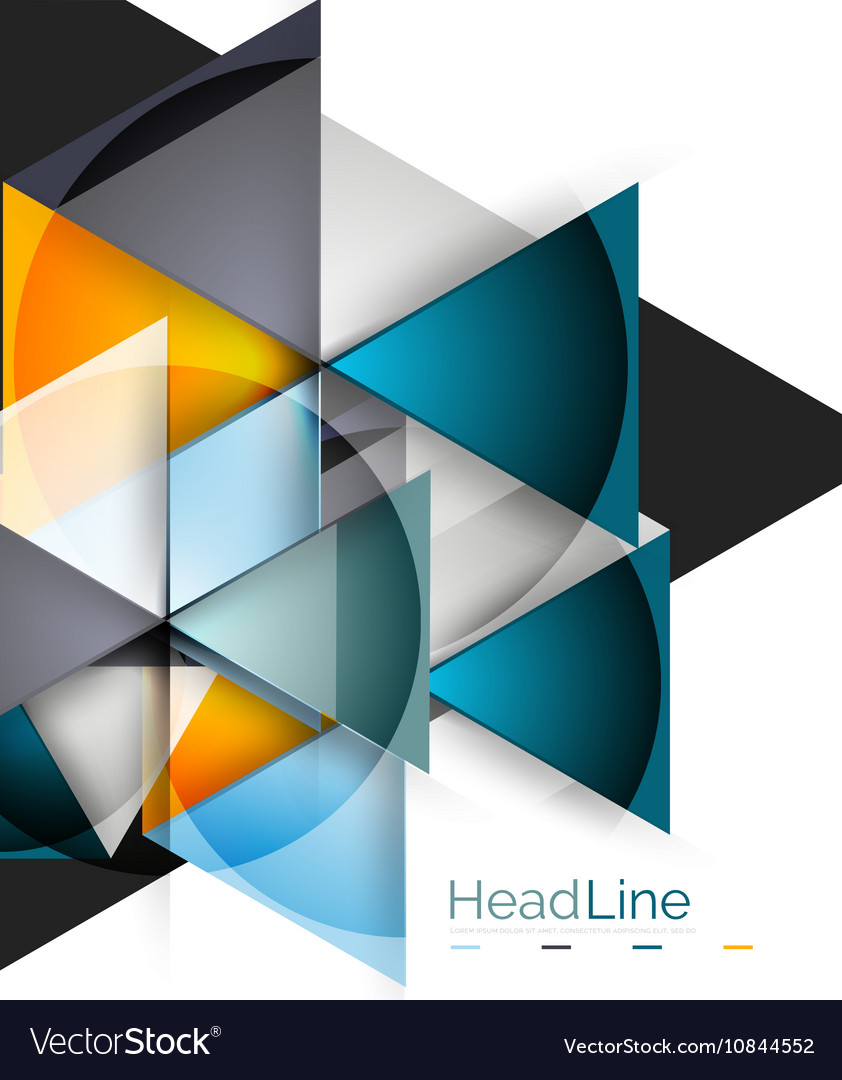 Triangle abstract background Royalty Free Vector Image